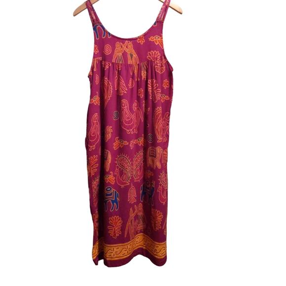 Just Love | Dresses | Just Love Magenta Orange Animal Print Sundress ...